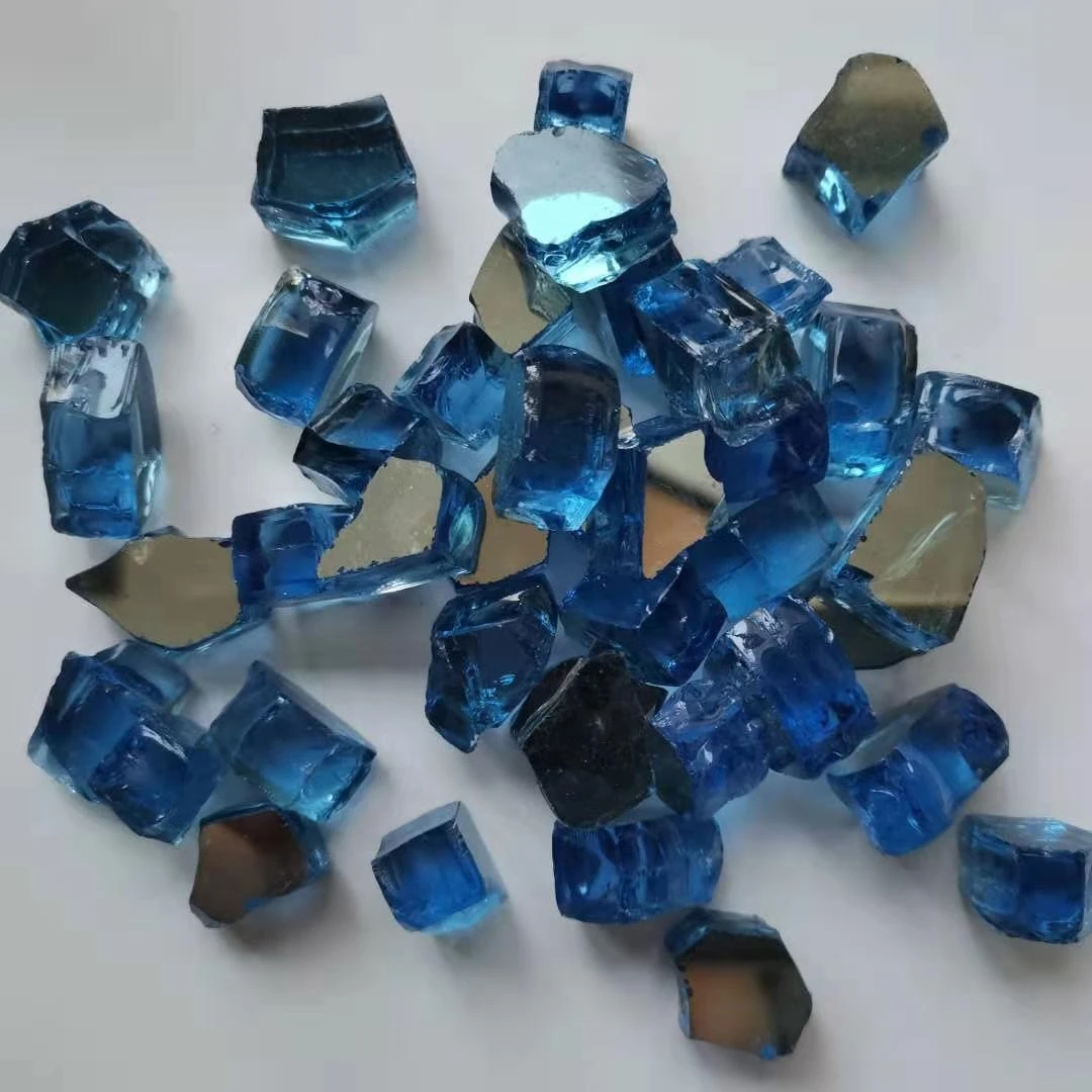 Verre à Feu réfléchissant Cheminée en verre Pour Pot à Feu Lumineux ...