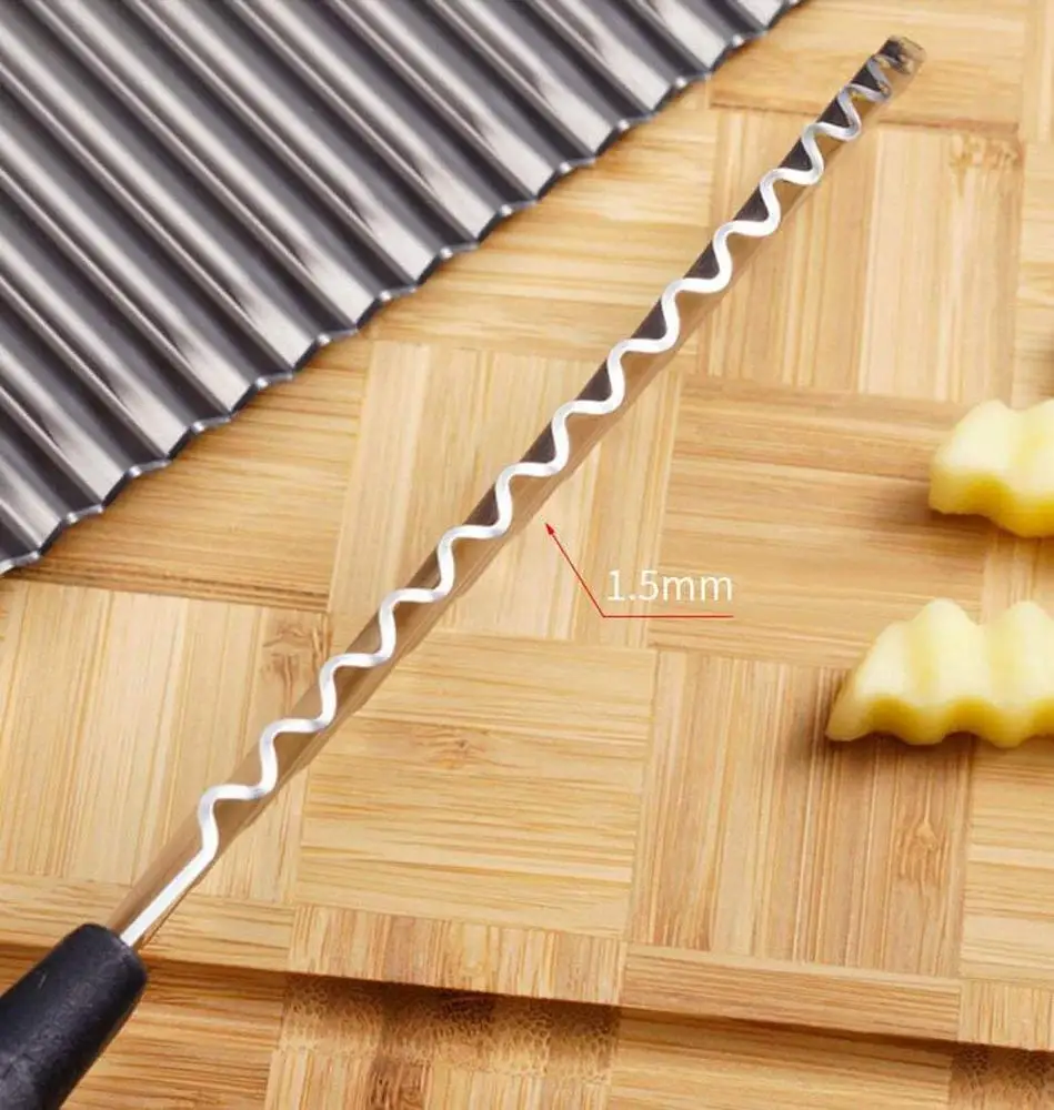 Crinkle Cutters - Durable Stainless Steel Potato Slicers