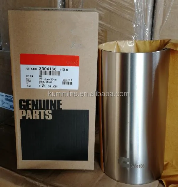 Isbe Isde Qsb 4bt 6bt Isf2.8 Diesel Engine Parts Cylinder Liner 3904166 ...