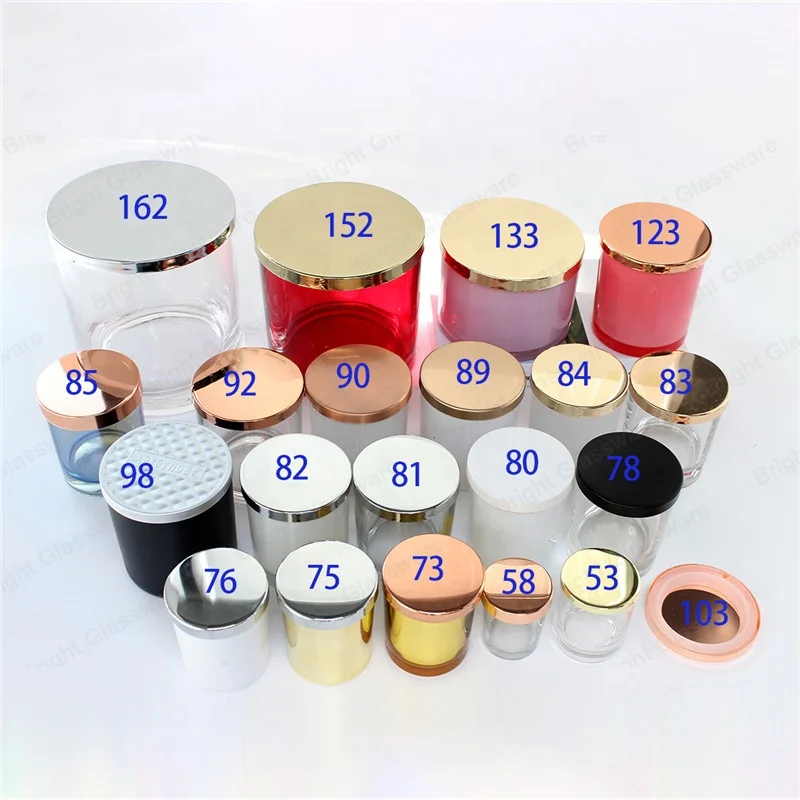 Wholesale Custom Metal Candle Lid Covers for Glass Jars