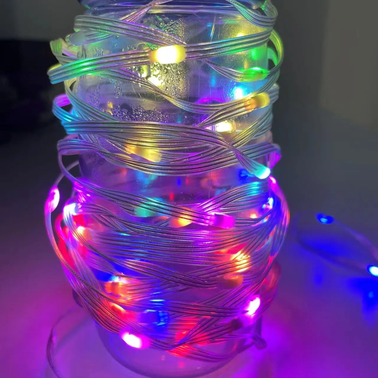 Zzy-colorful Fairy Light Pvc Rgb Ic 5v Decorated For Christmas Tree And ...