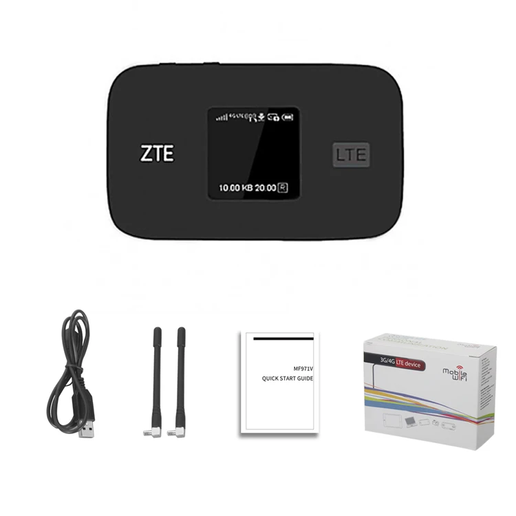 Unlock Zte Mf971v 300mbps 4g + Lte Cat6 Mobile Wifi Router + 2pcs ...
