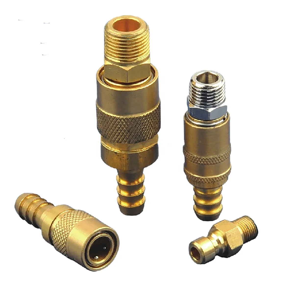 Brass Mini Type Pneumatic Quick Coupler Zg1/8 Pneumatic Quick Coupler ...
