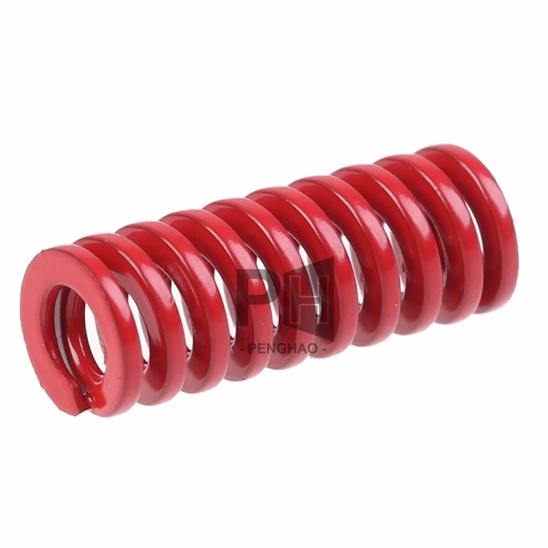 Red Pressure Compression Spring O.d. 8*25mm Spiral Stamping Medium Duty ...
