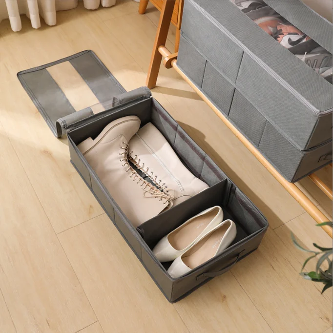 Factory Customizable Multi-compartment Under The Bed Shoe Box Dust ...