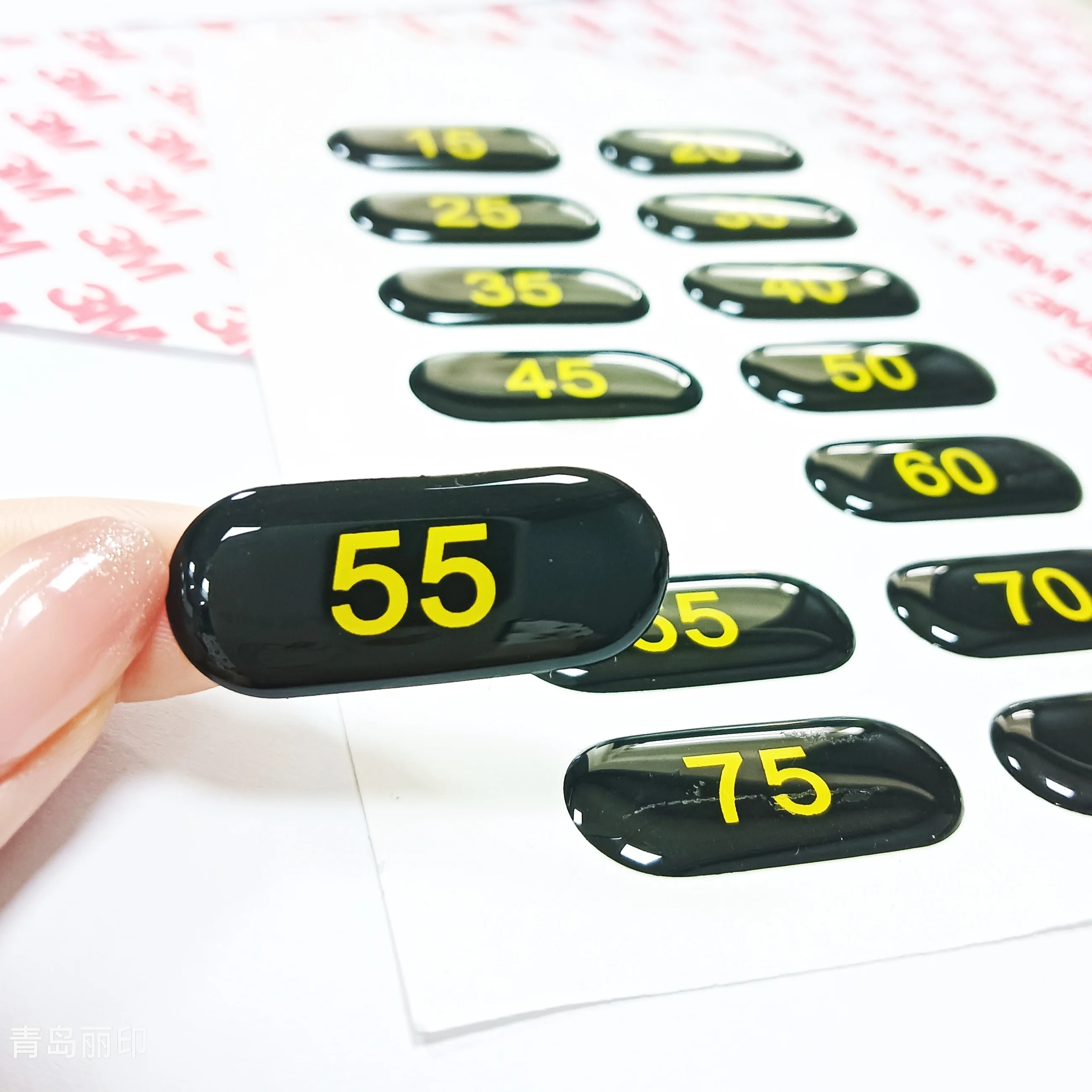 Epoxy Label Logo With Crystal Dropper Sticker Custom 3d Car Epoxy ...