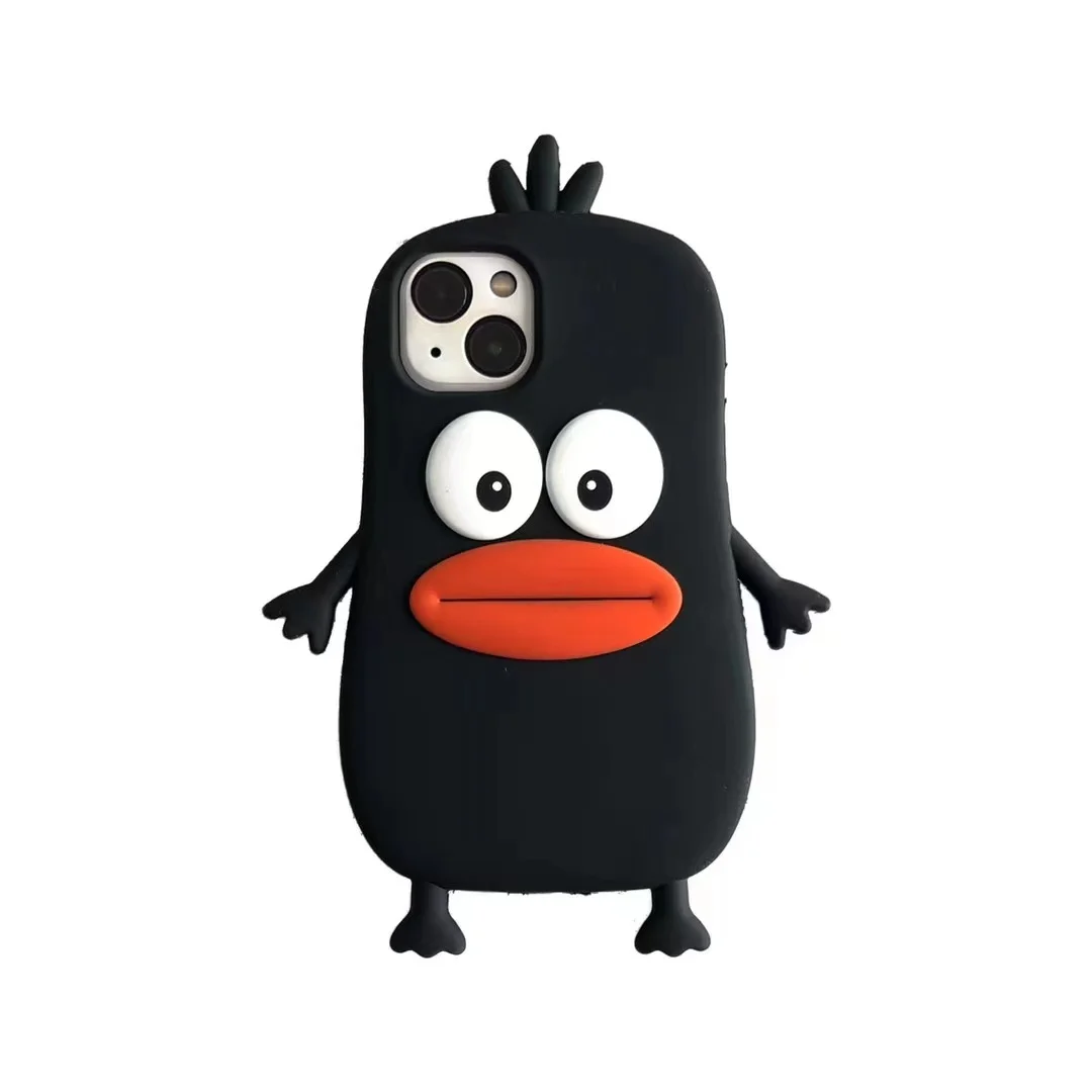 New 3d Cute Duck Silicone Phone Case For Iphone 14 13 12 Pro Max Luxury ...