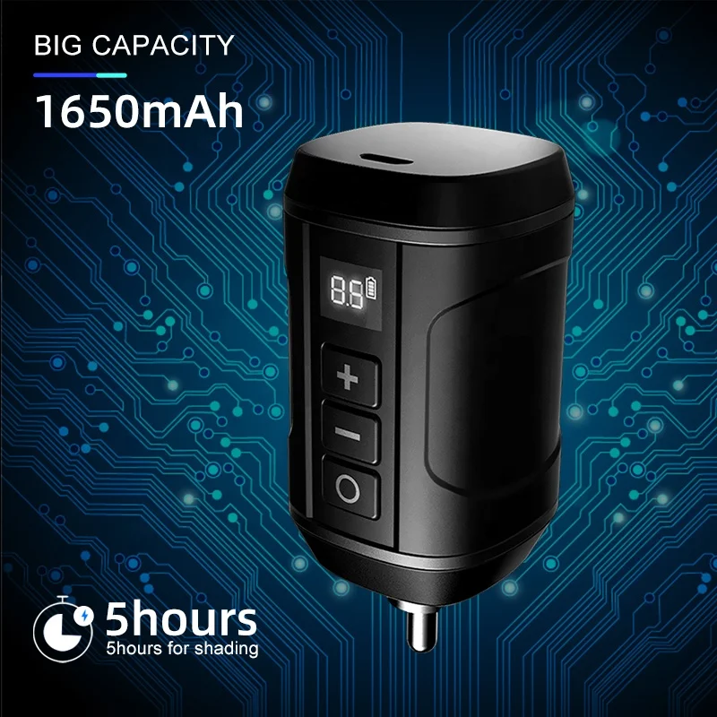 Fast Charging Battery Rca Dc Connector Wireless Tattoo Power Supply For ...