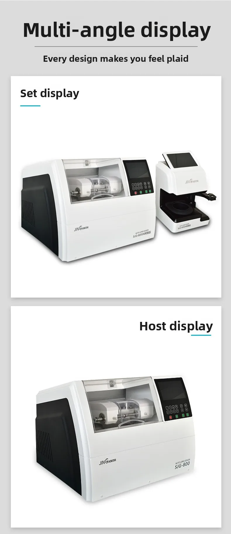 Jinggong Fully Automatic 7 Inch Touch Screen Scanner Sjg8000A Edge ...