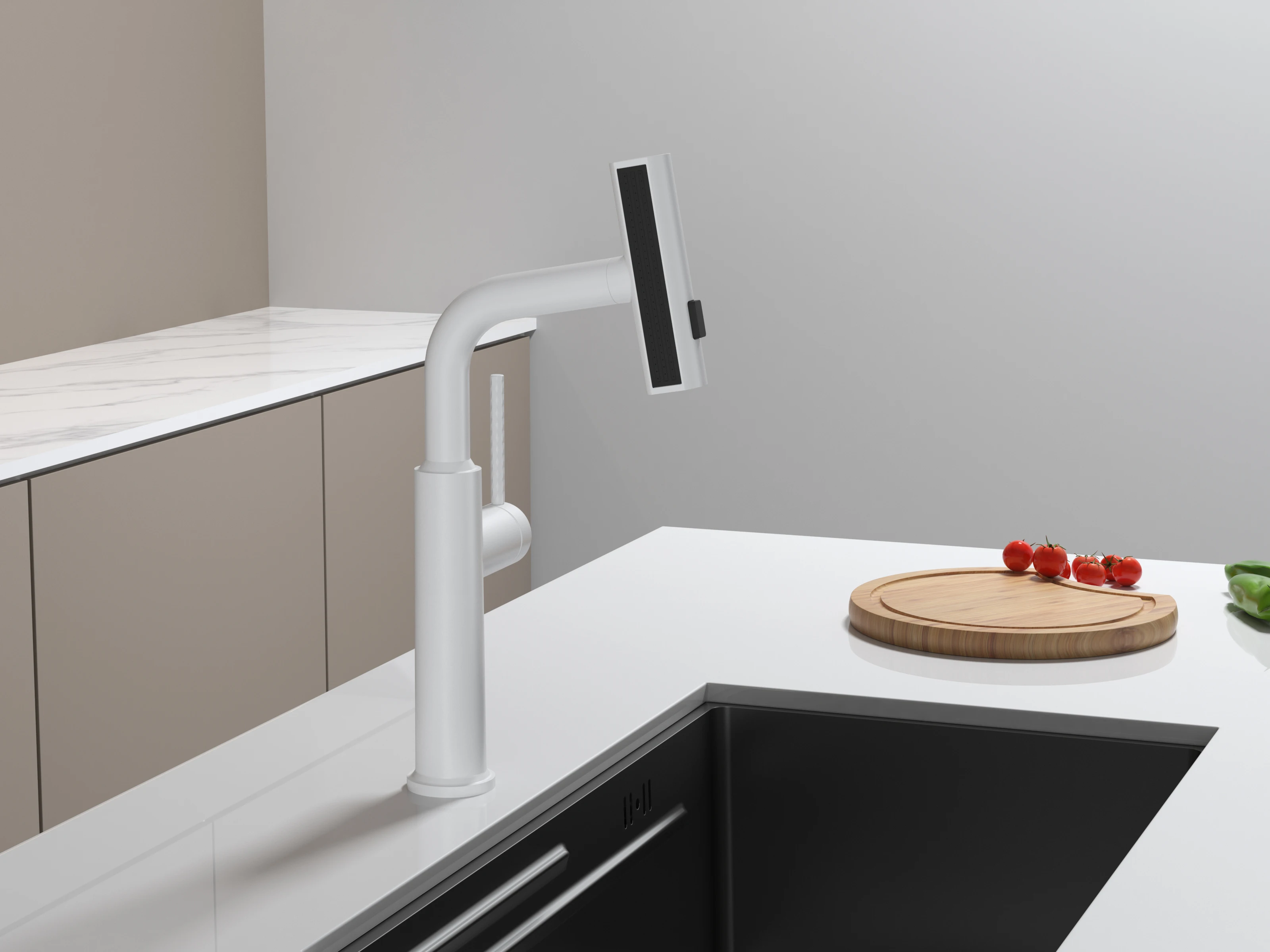 Intelligence Waterfall Kitchen Faucets Smart Stainless Steel Swivel ...