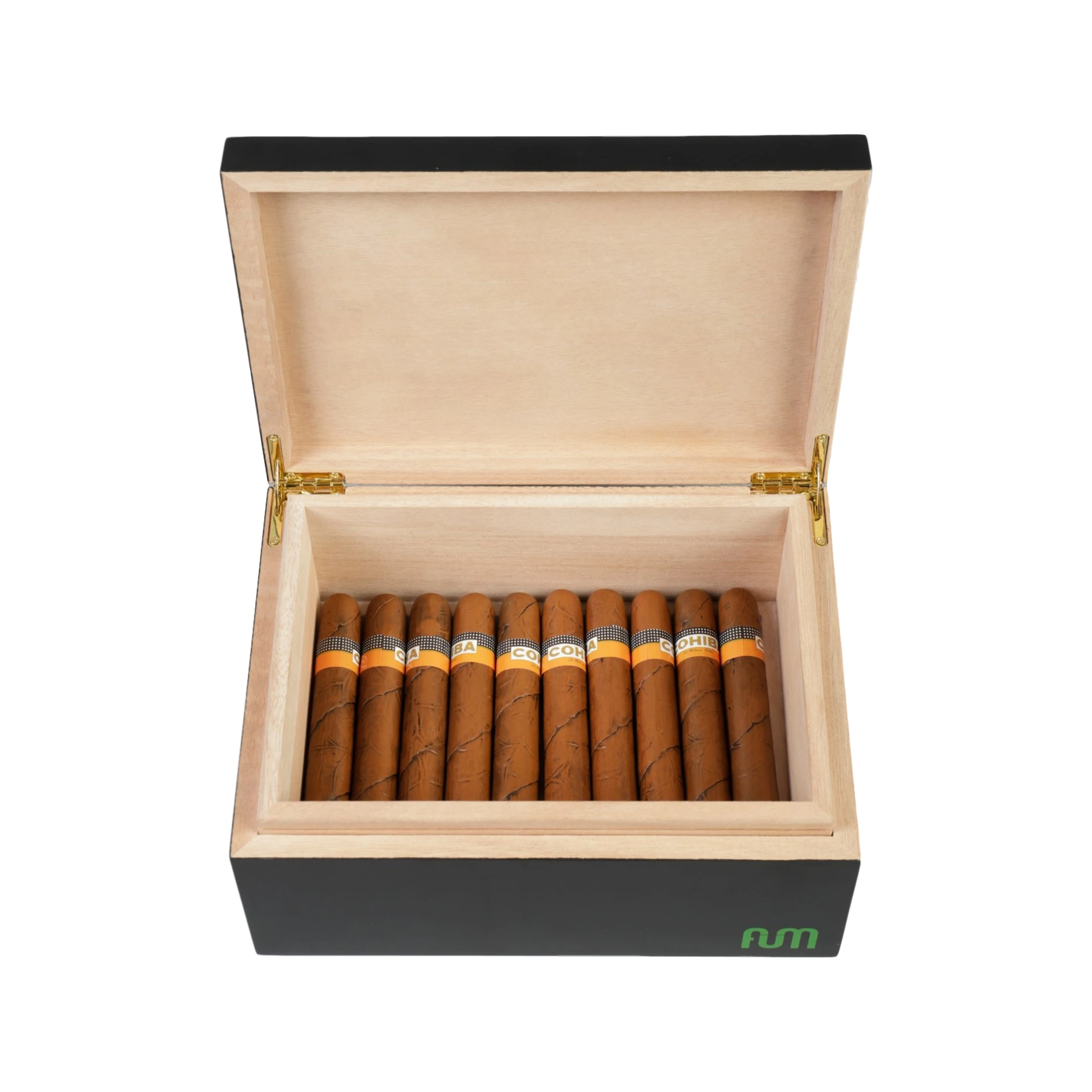 Modern Handmade Humidor Wooden Cigar Box With Black Matt Finish Custom ...