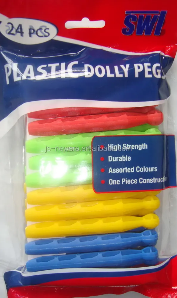 Versatile Plastic Dolly Pegs - Ideal for Bagging & Clipping