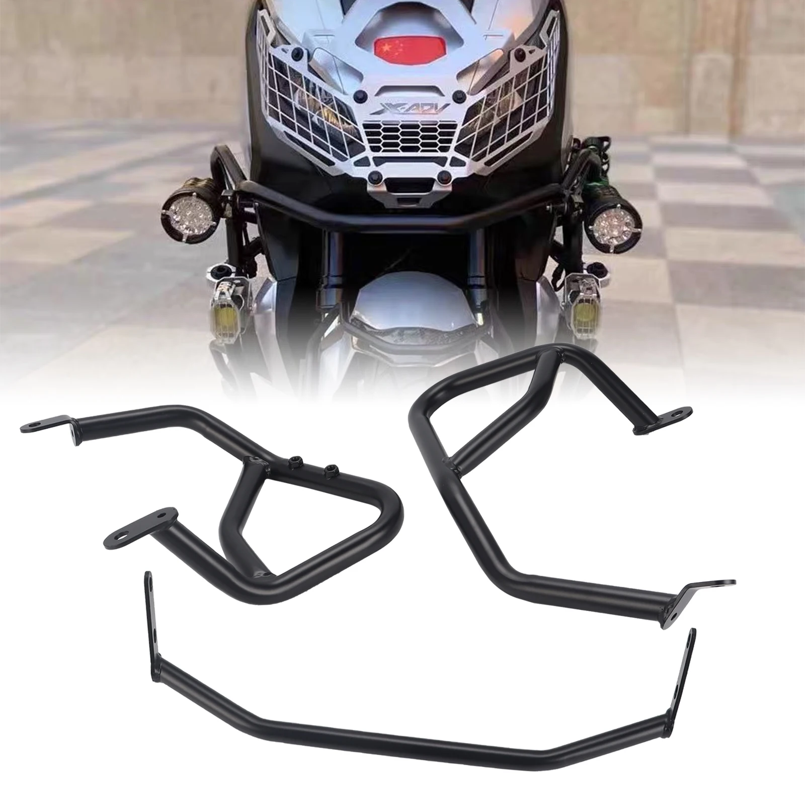 Motorcycle Lower Crash Bar Durable Engine Guard Frame Bumper Protector ...