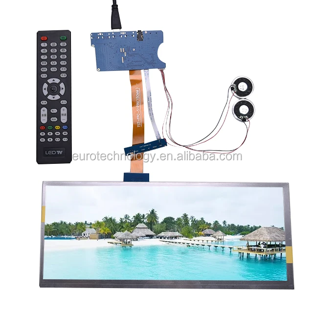 12.3 Inch Bar Display Tft Lcd 1920x720 Ips Pro Lcd Modules With Speaker ...