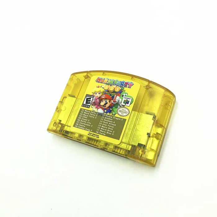 USA/NTSC Version Yellow Shell Multi Card N64 Cartridge