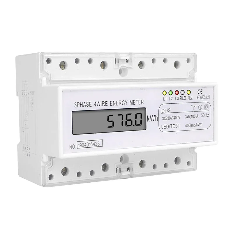 Three-Phase RS485 Modbus Meter Remote Communication Din Rail ...