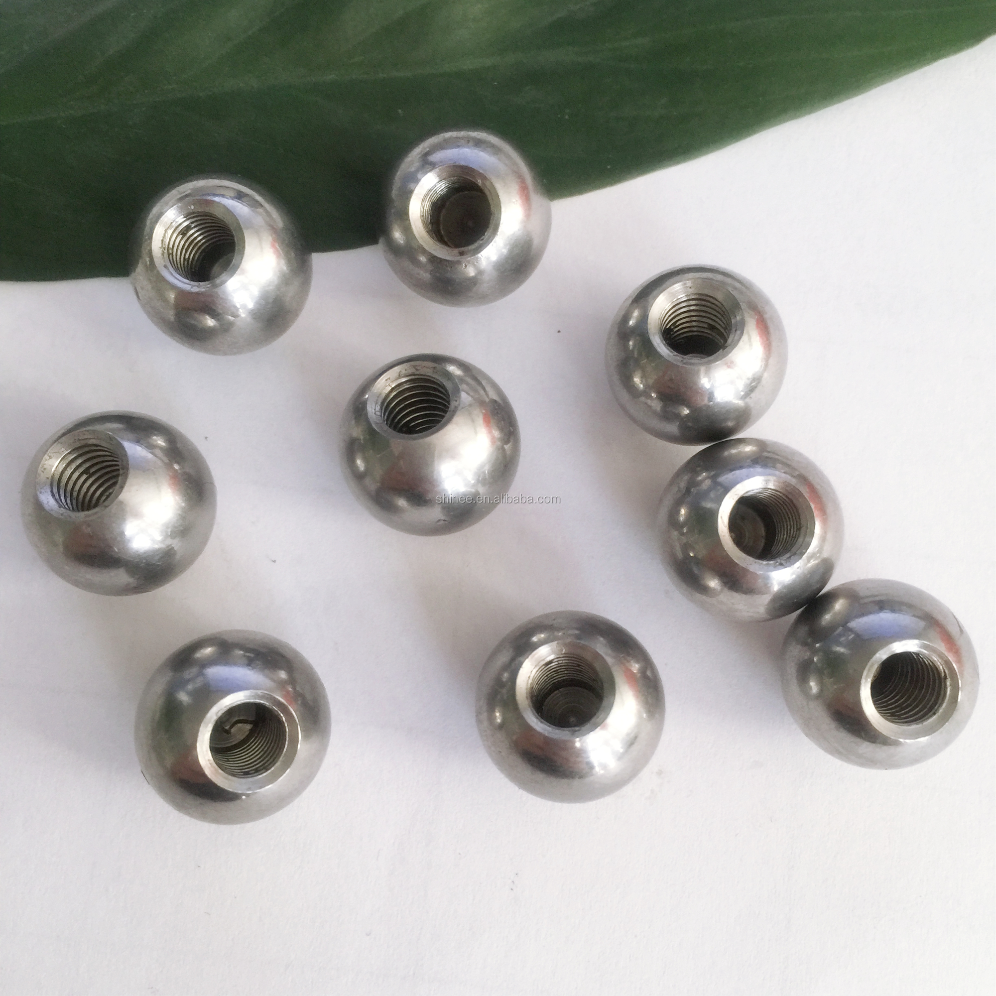 Tapped Hole Steel Sphere - 6mm & 8mm Stainless Steel Ball Threaded M3 ...