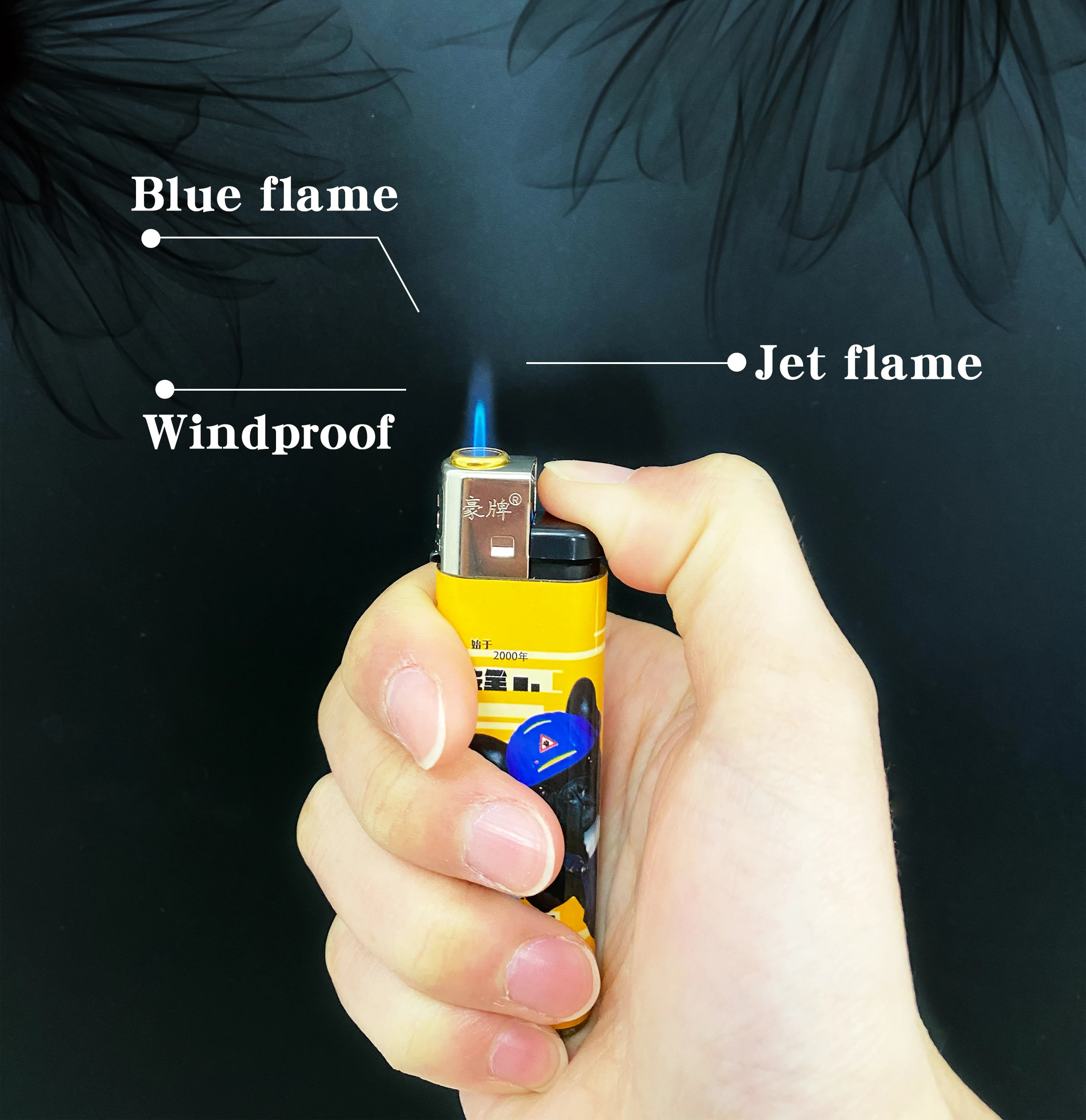 Hp-p5 Turbo Jet Blue Flame Torch Firework Springs Military Tactical ...