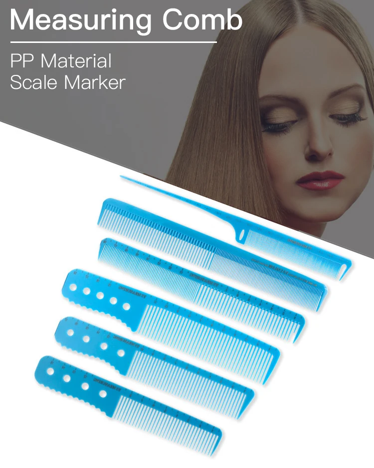 High Temperature Pp Material Salon 6 Designs Comb For Barbers Cutting ...