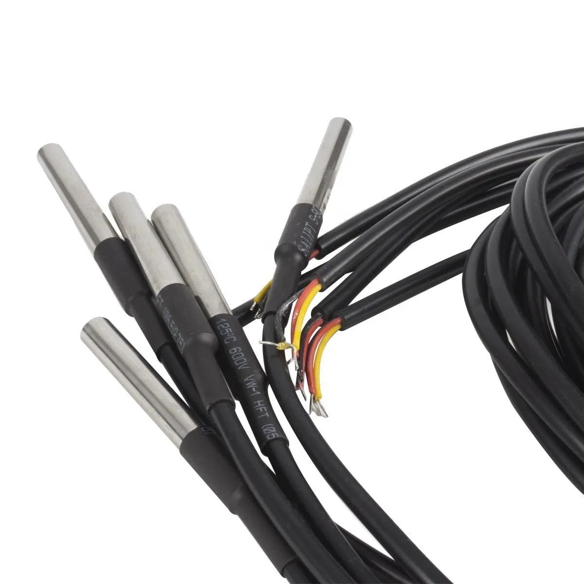 Ds18b2 Temperature Line Stainless Waterproof Probe Cable 18b20 Temperature Sensor Ds18b20+ - Buy ...