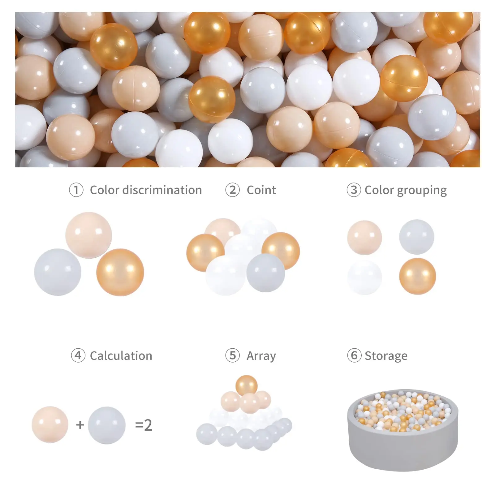 5000 Pits Ball Children Soft Play Toy - Eco-friendly