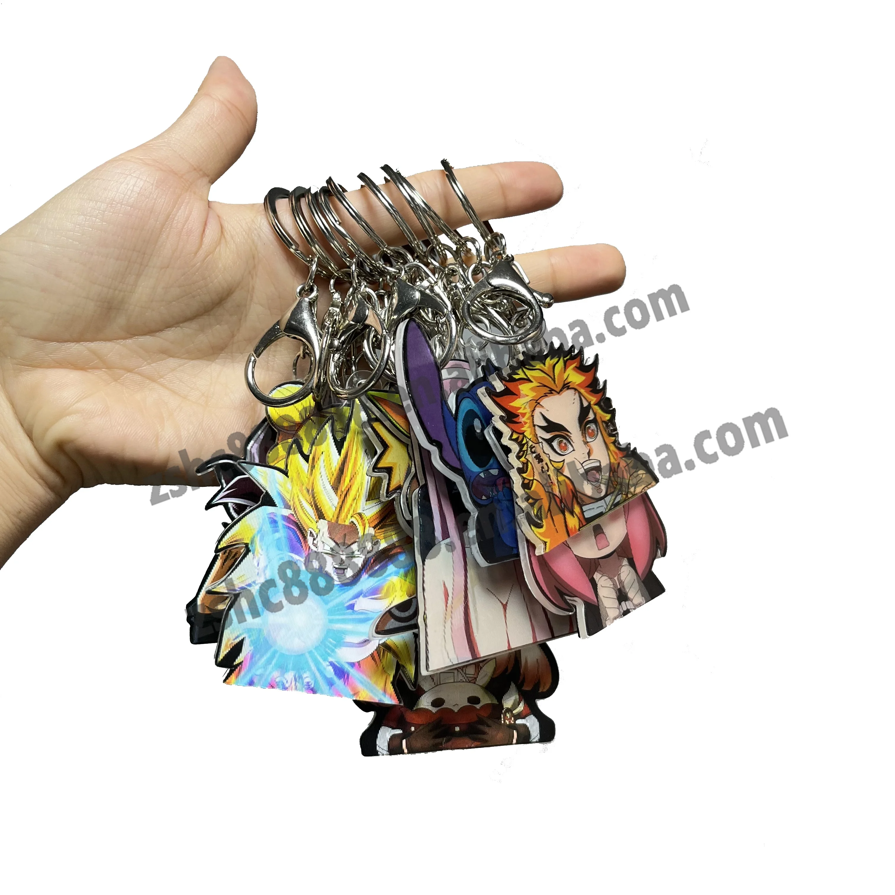 150 Designs 3D Motion Keychains - Anime Cute Cartoon Lenticular Flip ...