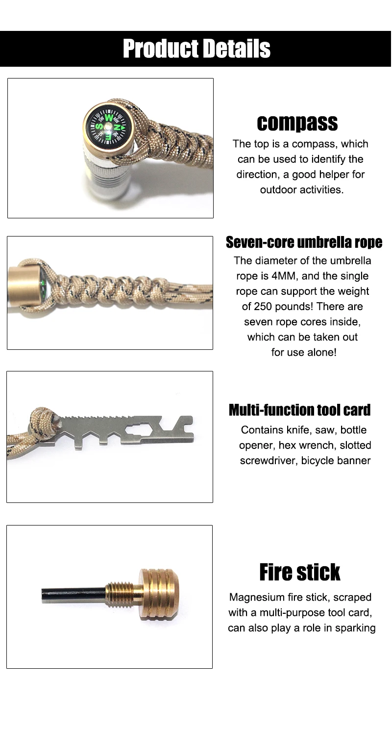 New Style Outdoor Survival Make-fire Fire Piston Kit, Wild Environment ...