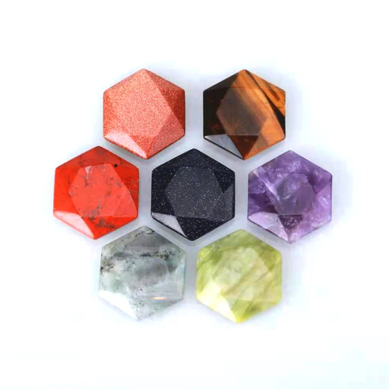 Wholesale Crystal Hand Carved Crystal Gemstone Six-Pointed Hexagonal ...