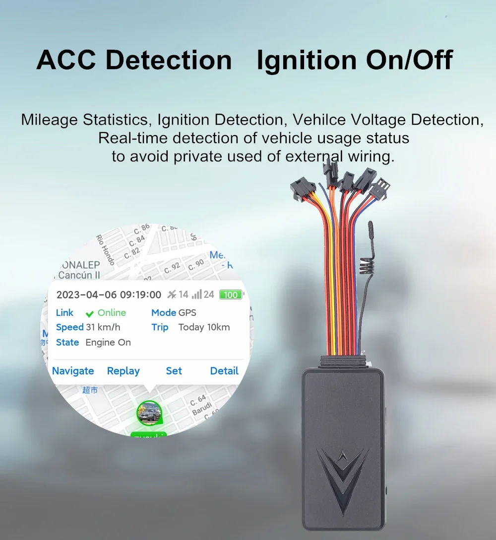 4g Wired Smart Gps Tracker Battery Real-time Positioning Gps Tracking ...