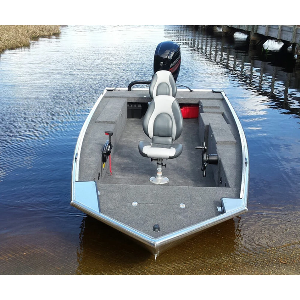 17FT Bass Boat - Aluminum Rowing Boat for Fishing in Rivers