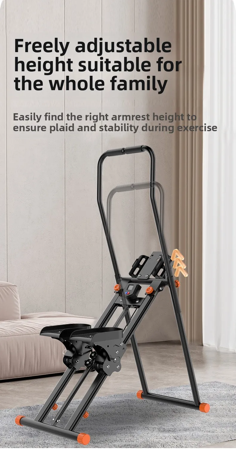 Multifunctional Indoor Home Stair Climbing Machine Foldable Stepper ...