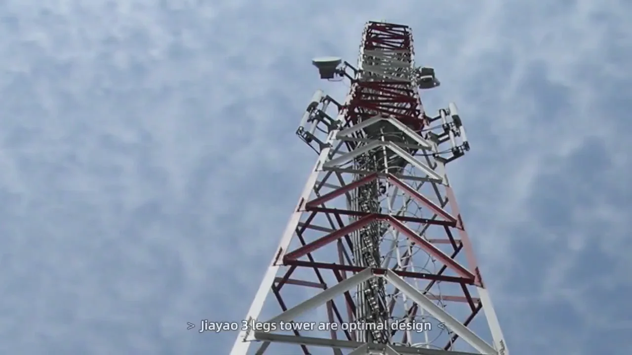 100 Foot Self Supporting Triangular Radio Telecom Galvanized Tv Antenna ...