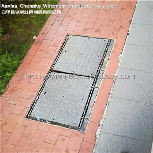 Hdb Type-apron Drain Grating With Hinged Panel Hot Dipped Galvanized ...