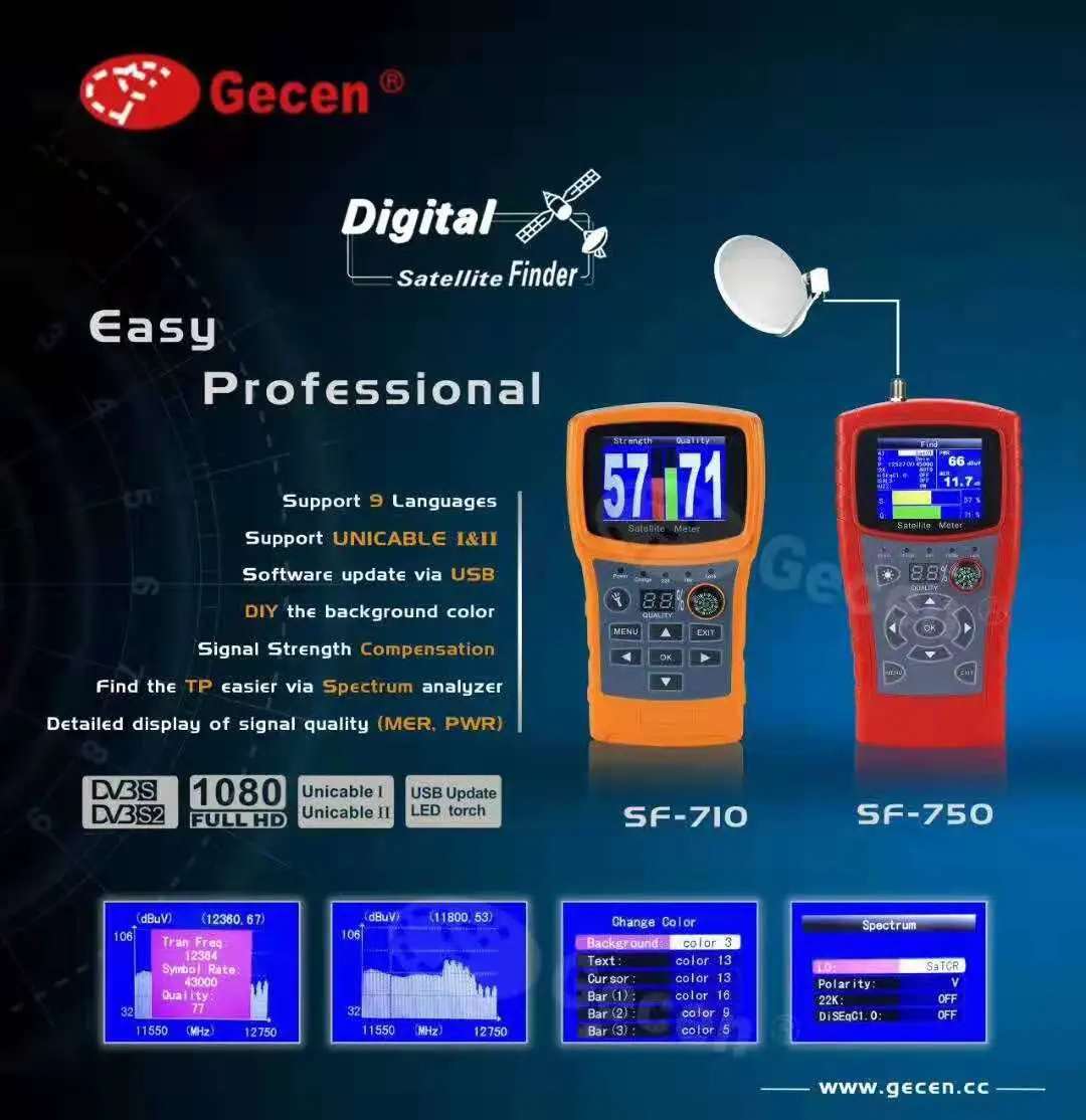 G-SAT الرقمية جهاز قياس القمر الصناعي الصورة hd الفضائية مكتشف مع ...