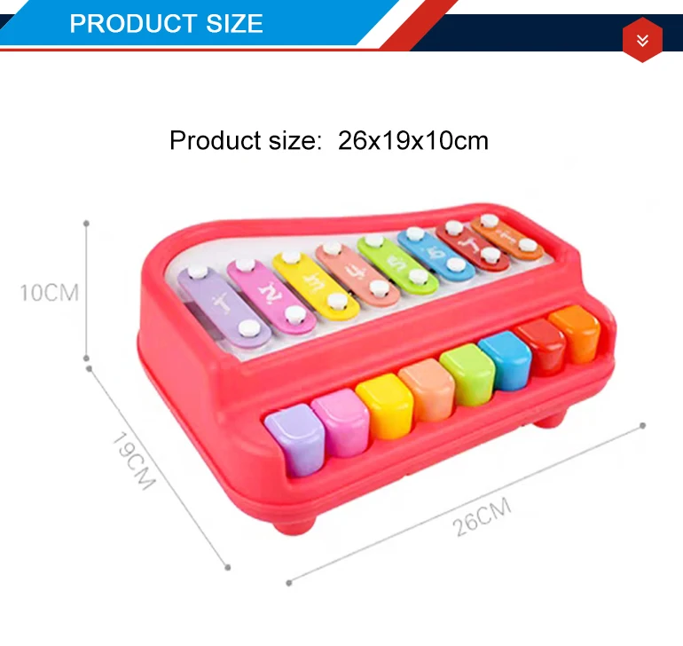 Lovely 8 Keys Colored Xylophone - Educational Toy for Kids