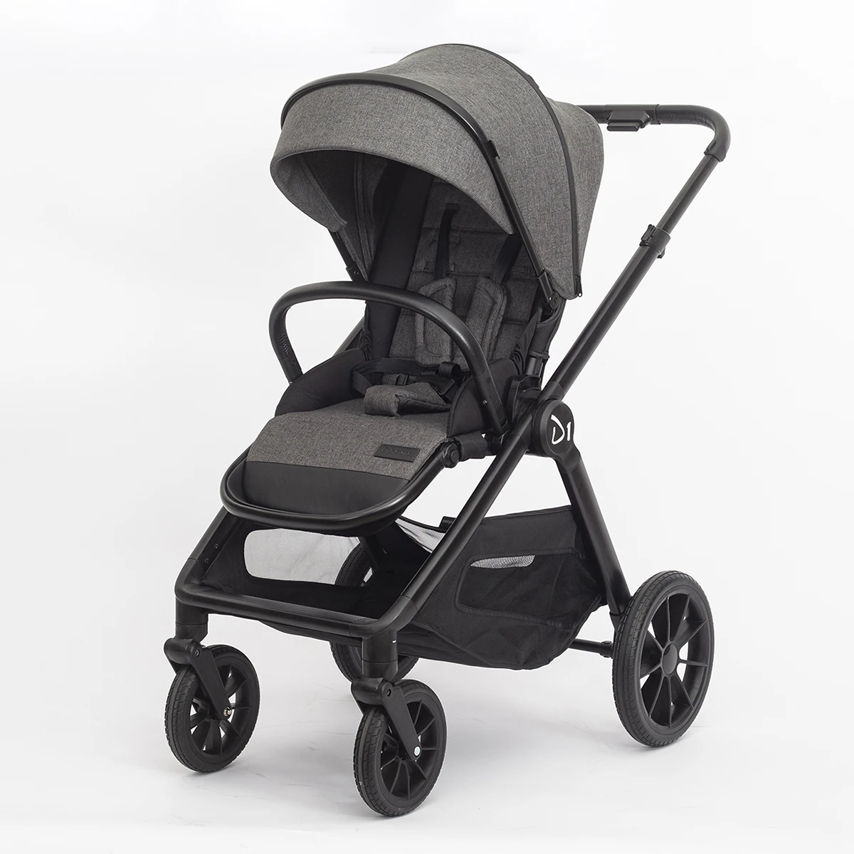 Luxury Foldable 4 Wheel Stroller for Children - High Landscape Stroller