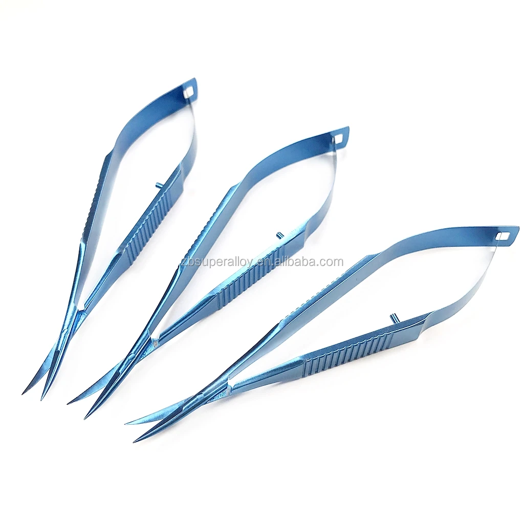 Titanium 10.5cm Ophthalmic Microsurgical Forceps Capsulotomy Vannas ...