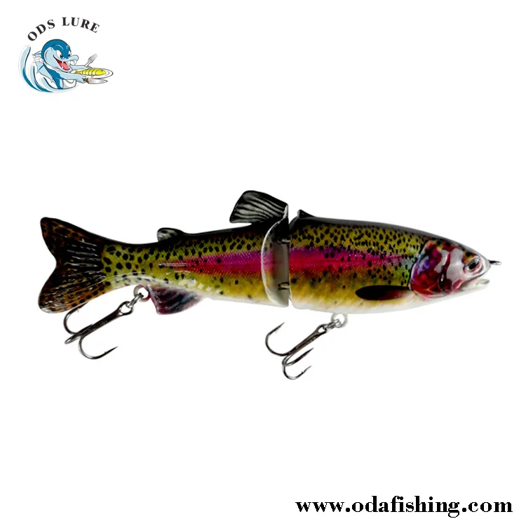 New 185mm/65g Single Joint Fishing Lure Realistic Swimming Action Trout ...