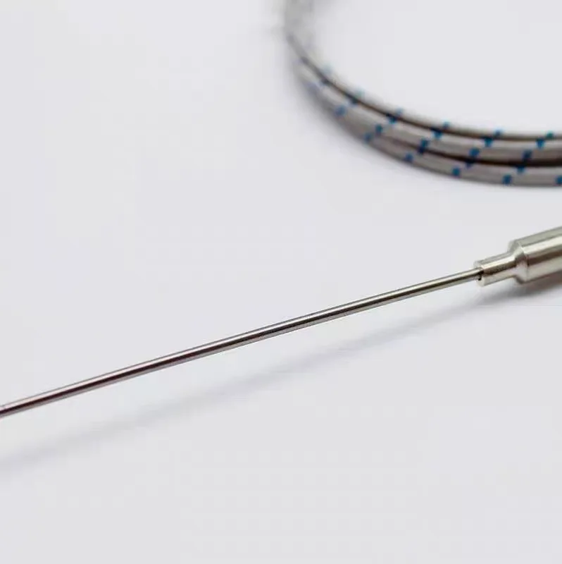 K/J/PT100 Type Flexible Thermocouple Probe with Insulated Lead Wire