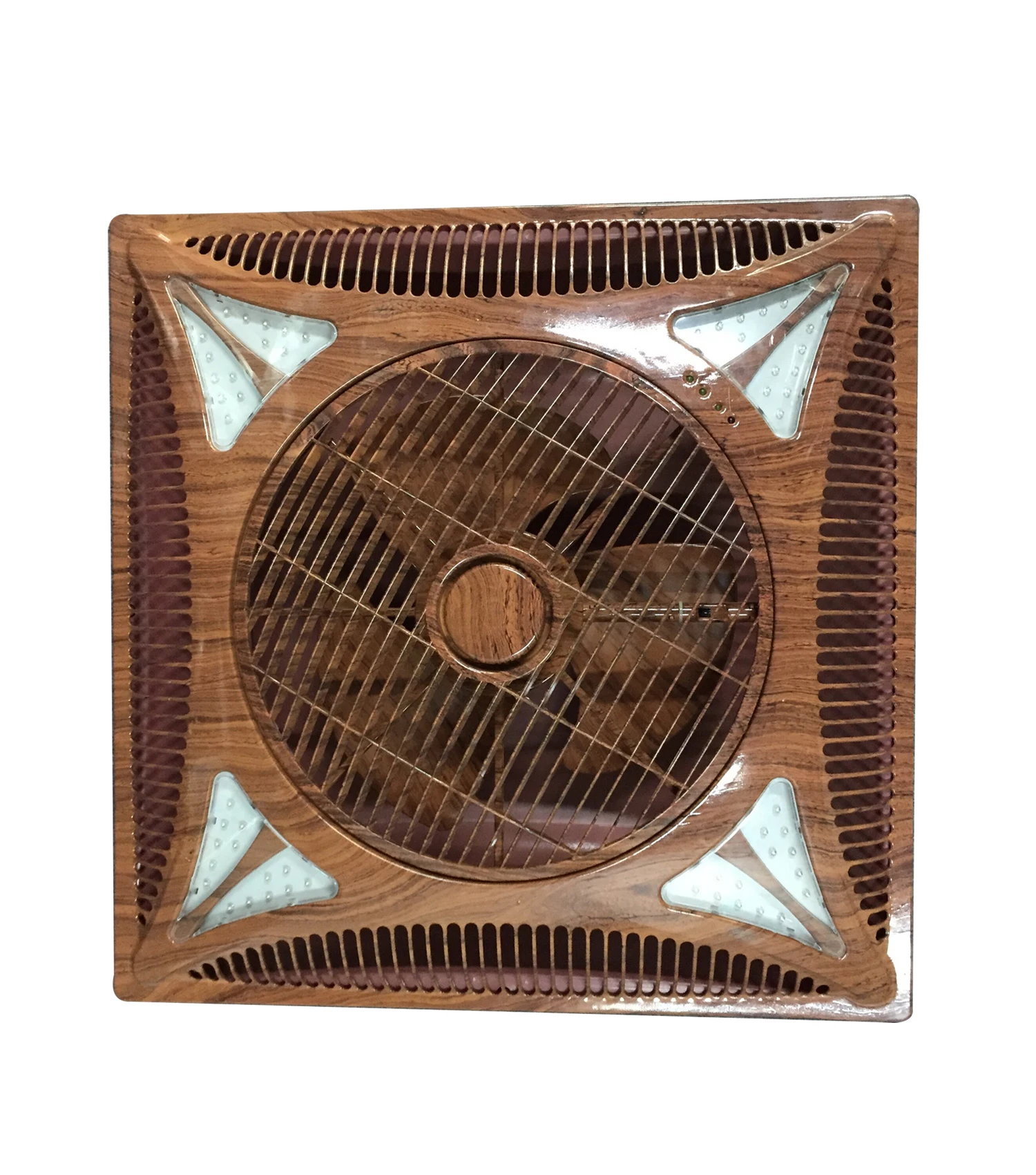 60X60 AC Ceiling Fan with Light - 14 Inch Installation, 3 Blades, Timer ...