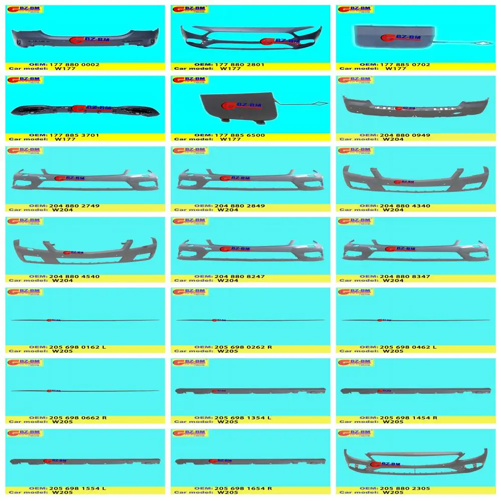 Front Bumper And Front Bumper Ventilation Grille Is Suitable For Benz ...