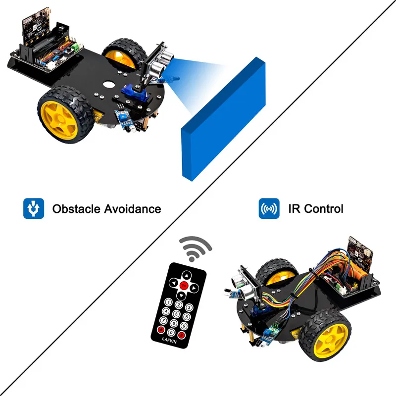 LAFVIN Microbit Smart Robot Car - Programming Kit