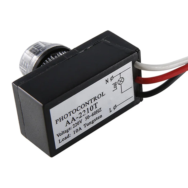 AC105-305V 10A LED Photocell Sensor Switch AA2210T Light Controlled ...