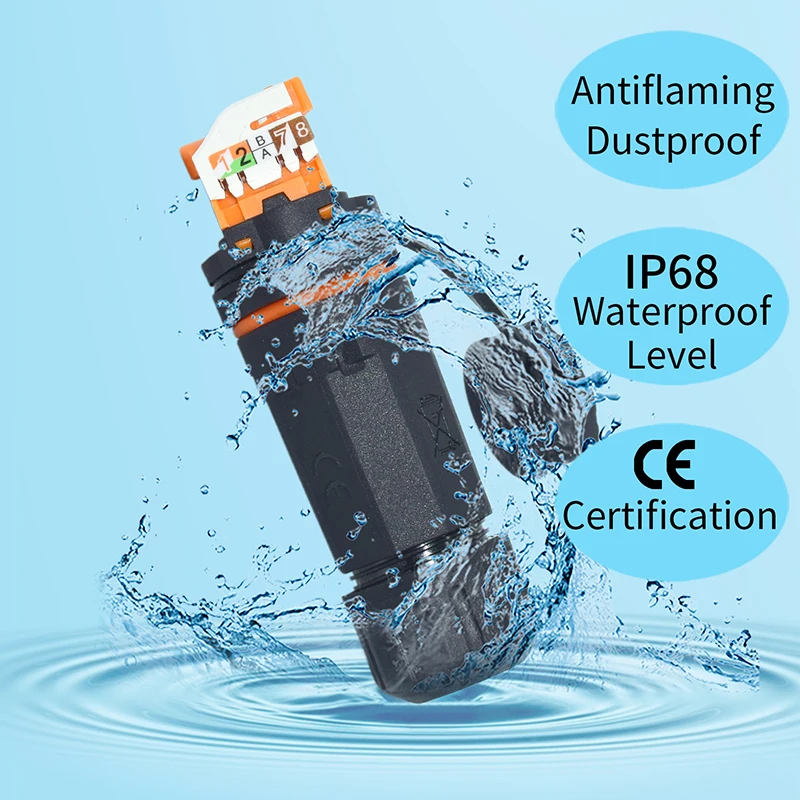 Yxy Network Rj45 Connector Cat6a Jack Keystone Rj45 Panel Type 8p8c ...