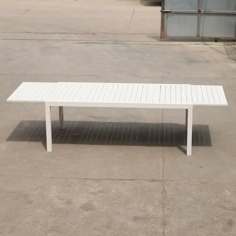 Outdoor Patio Garden Extensible Extension Dining Aluminum Slatted ...
