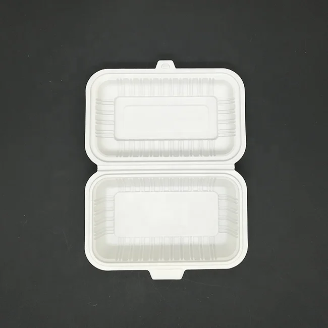 H93727C-600ML 600ML Corn Starch Bio-degradable Food container Lunch Box ...