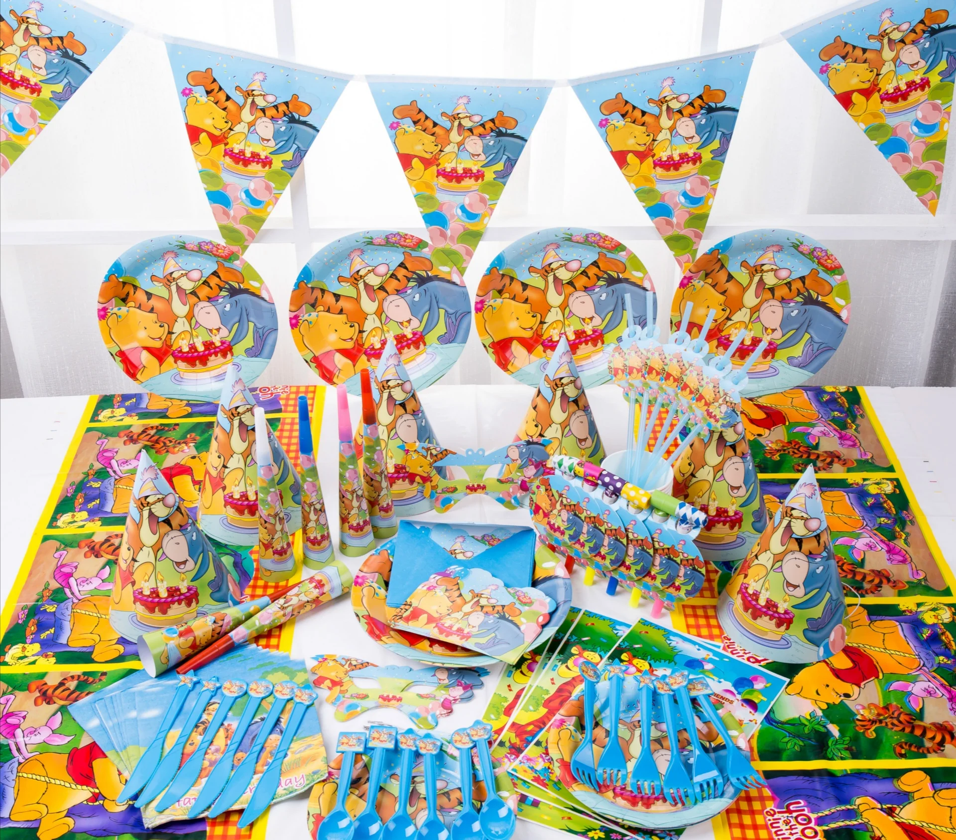 Mermaid Carton Pictures Children Birthday Party Kit With Carton Hats ...