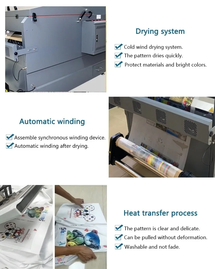 Full Set 60cm Dtf Printer 24 Inch Machine White Ink Inkjet Printers And ...