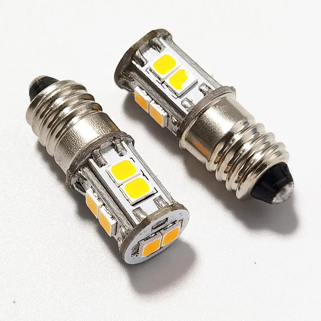 E10 Screw Focus Flashlight Replacement Bulb - 3500K White