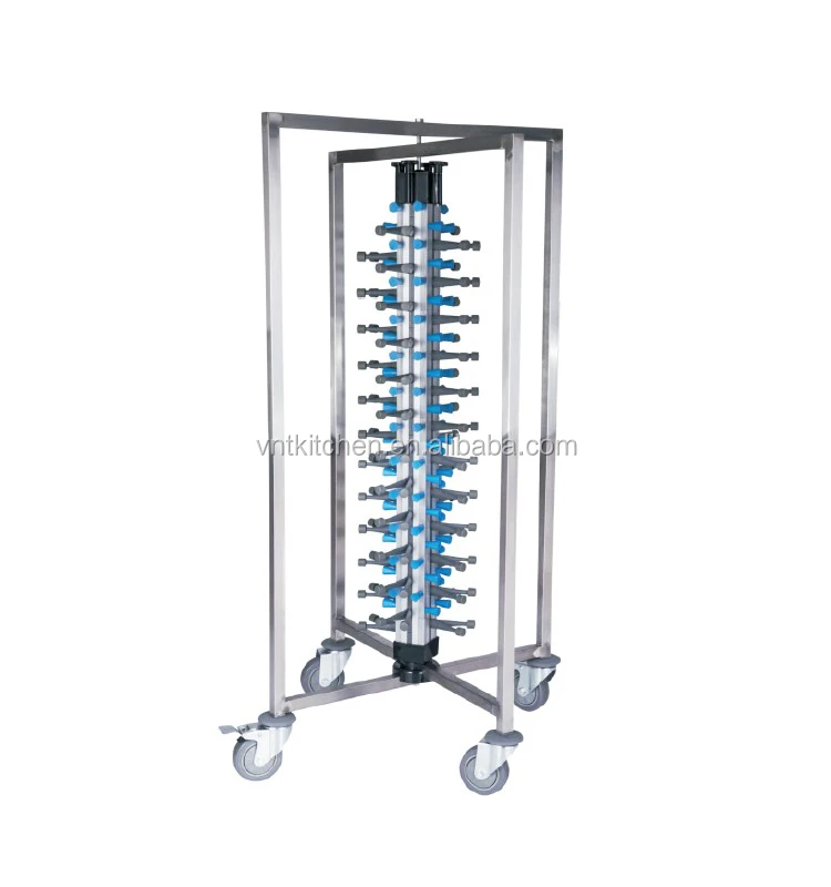 Mobile Plate Rack - Eco-Friendly Stainless Steel Trolly